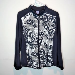 Laura Scott | Jackets & Coats | Laura Scott Petite Dark Blue Floral ...